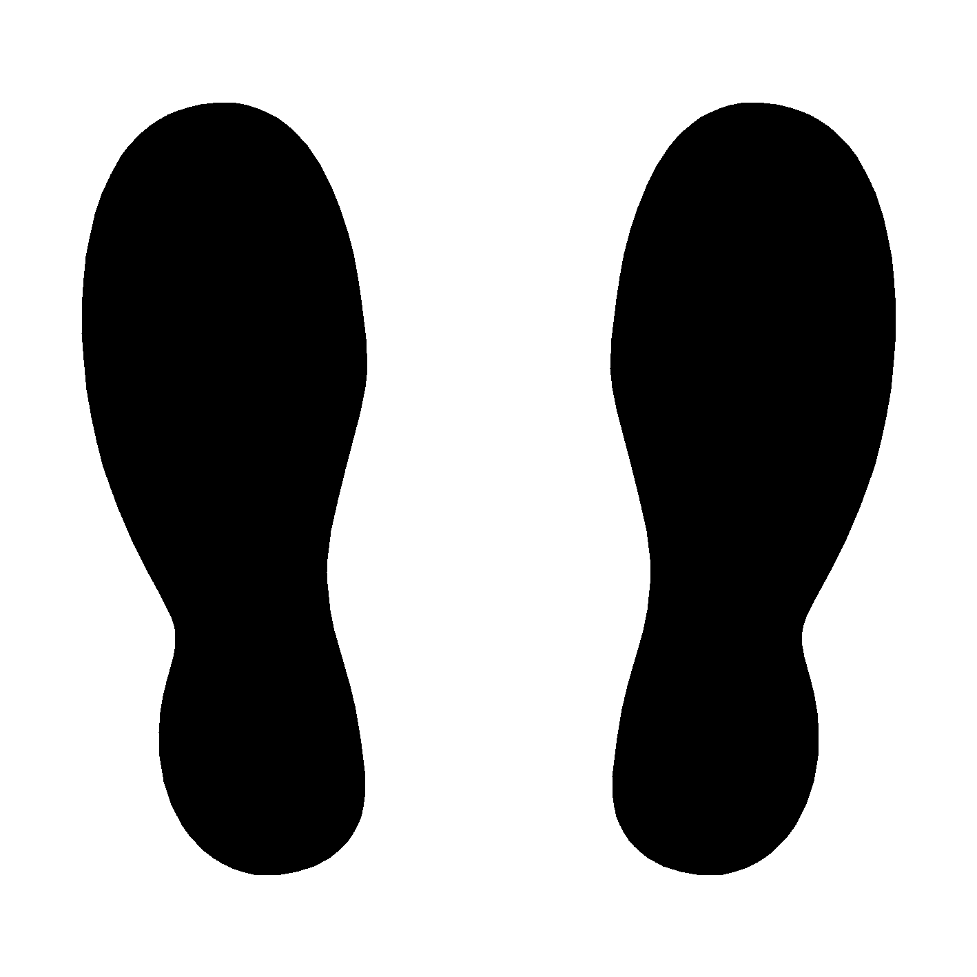 Footstep Floor Graphics Stickers | Safety-Label.co.uk