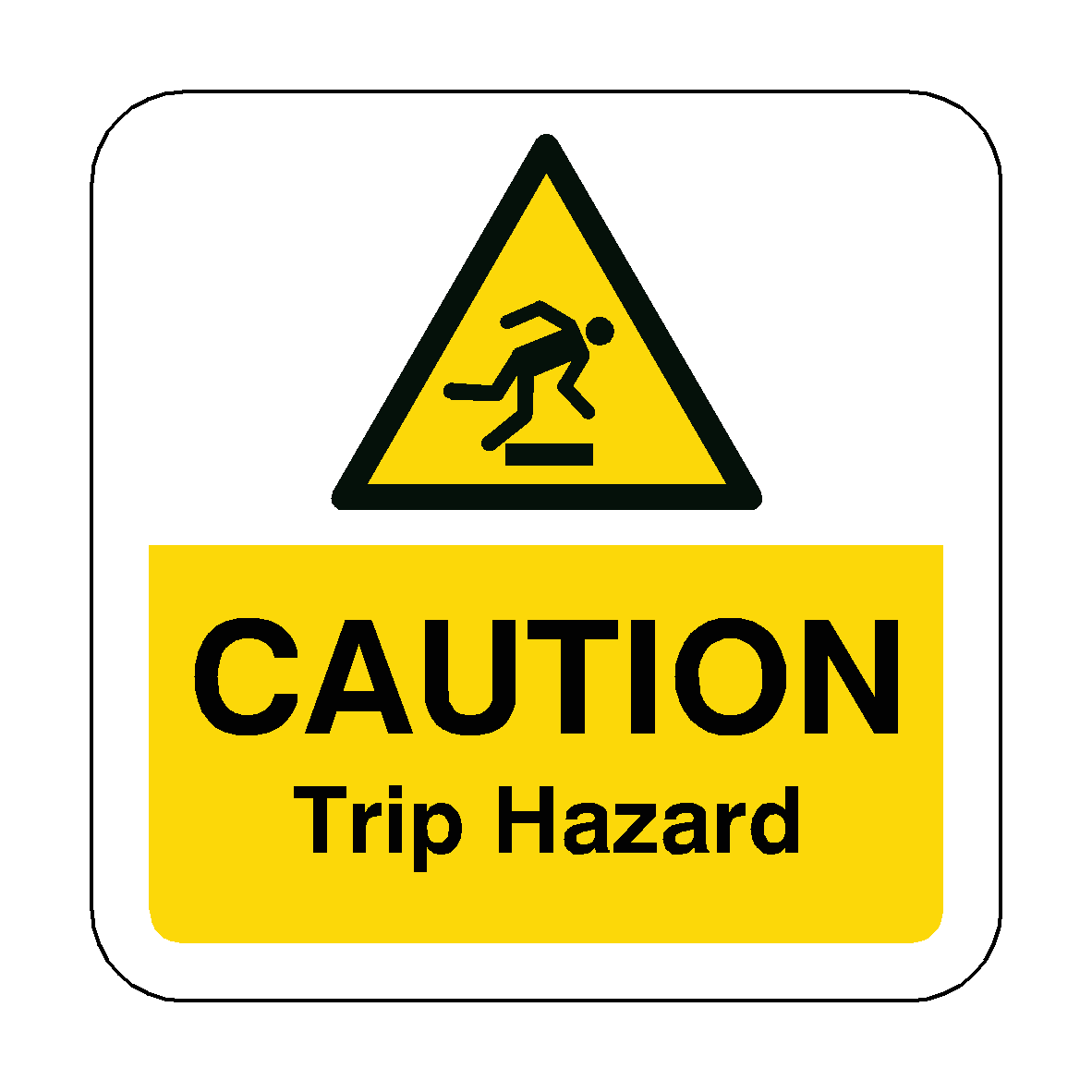 Trip Hazard Floor Graphics Sticker | Safety-Label.co.uk