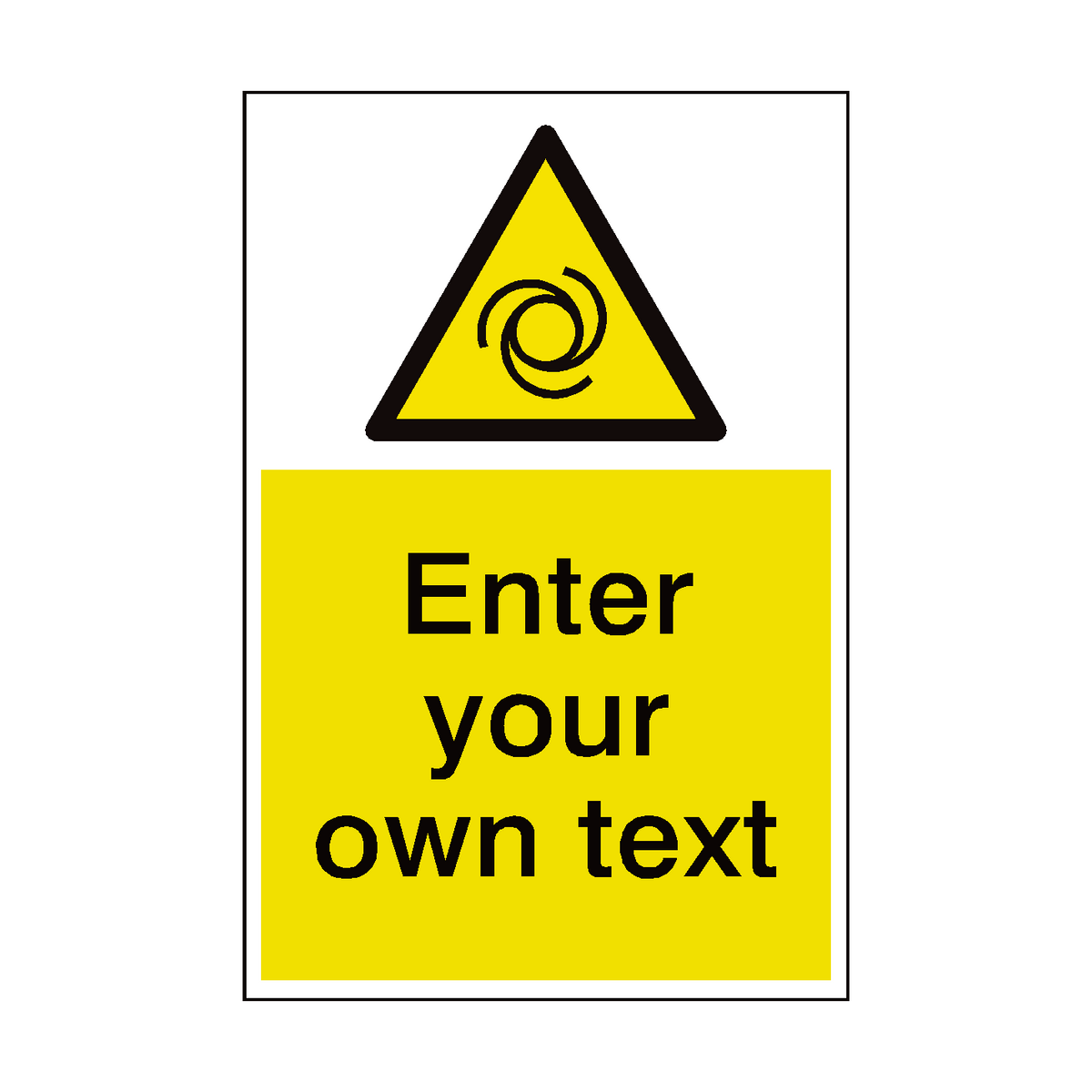 Automatic Start Up Custom Hazard Sticker | Safety-Label.co.uk