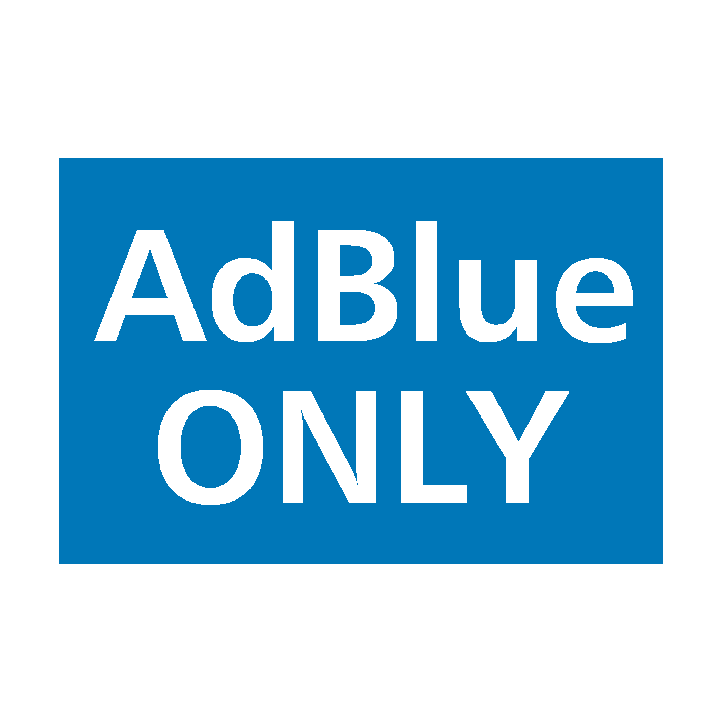 AdBlue Only Vehicle Sticker | Safety-Label.co.uk