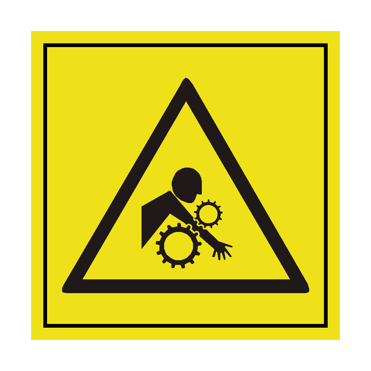 Arm Entanglement ISO Label | Safety-Label.co.uk