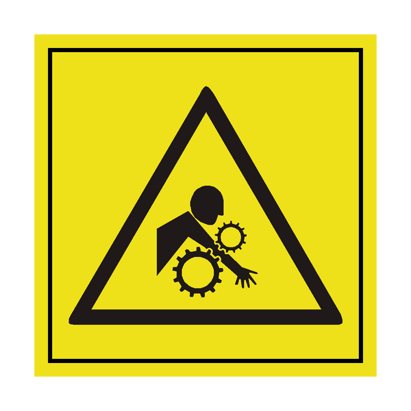 Arm Entanglement ISO Label | Safety-Label.co.uk