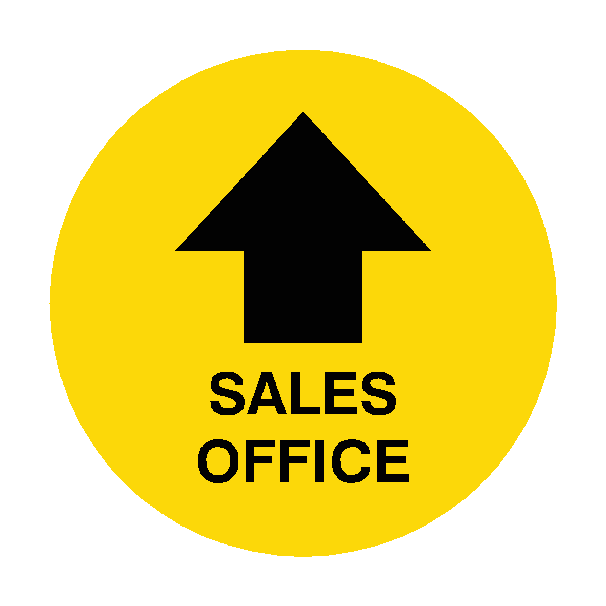 Sales Office Arrow Floor Sticker
