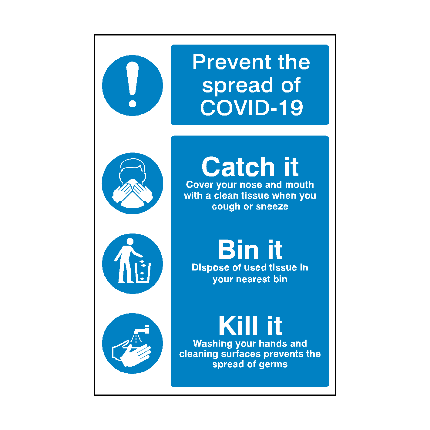 COVID-19 Prevention Sticker | Safety-Label.co.uk