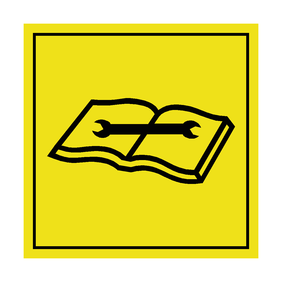 Check Service Manual Label | Safety-Label.co.uk