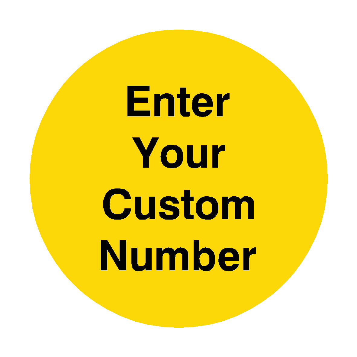 Custom Number Floor Marker | Safety-Label.co.uk