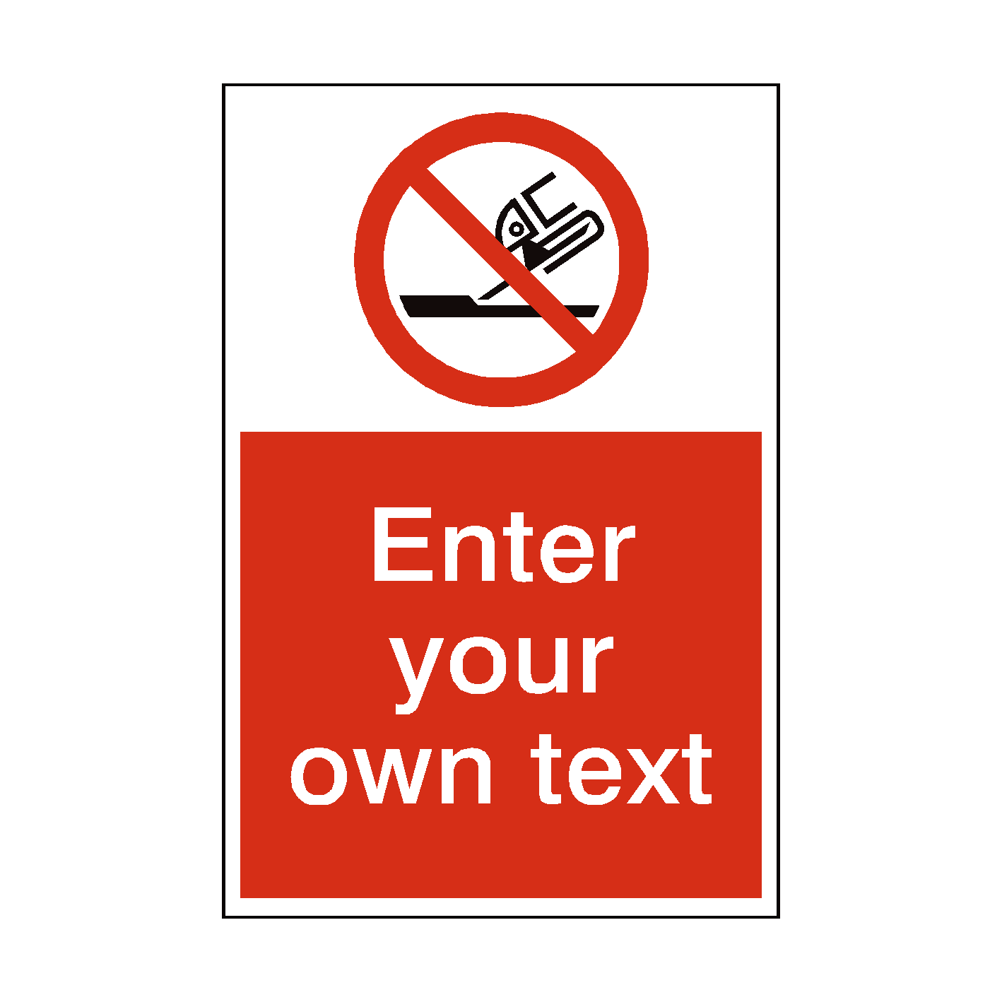 Do Not Use For Face Grinding Custom Prohibition Sticker | Safety-Label ...