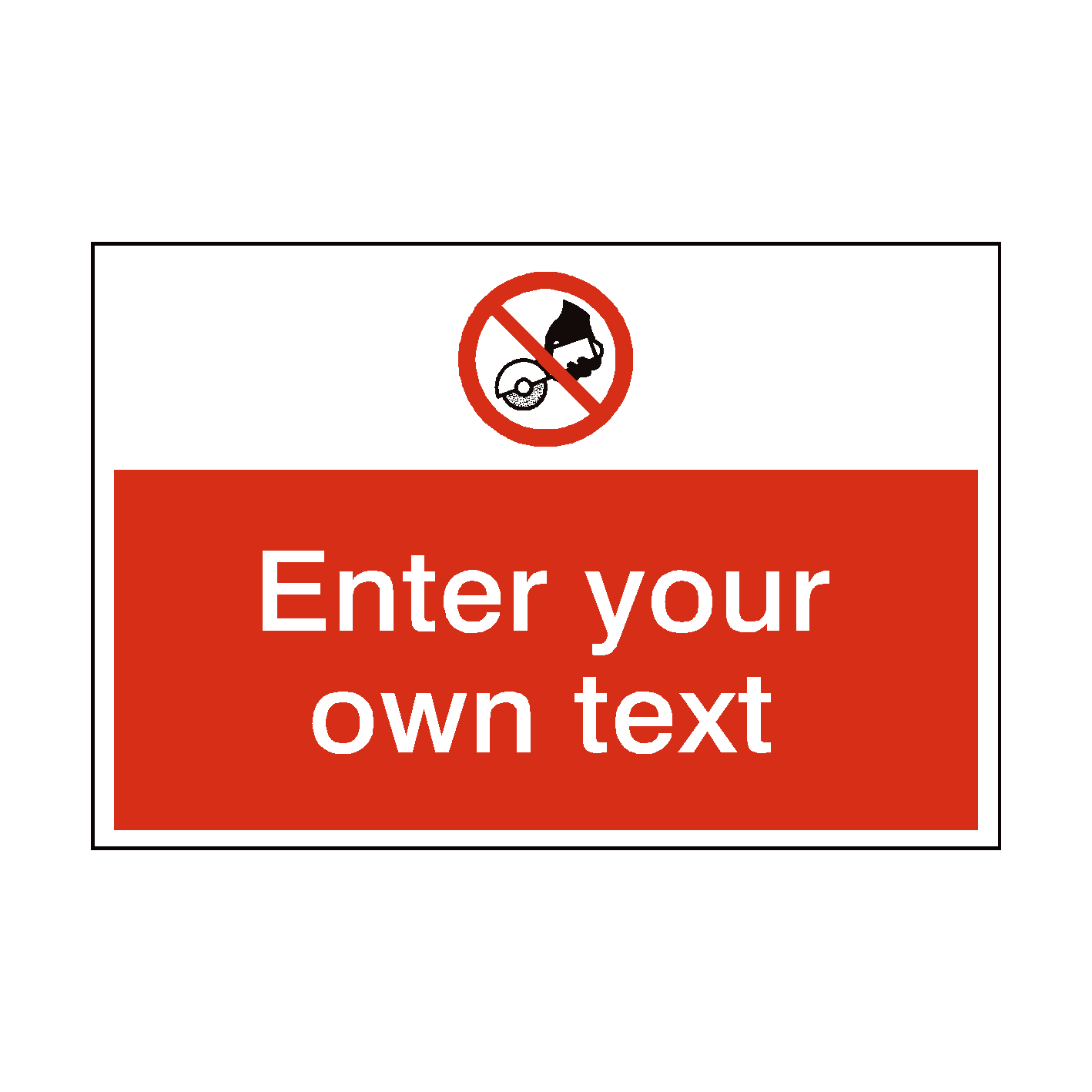 Do Not Use Hand Held Grinding Custom Safety Sticker | Safety-Label.co.uk