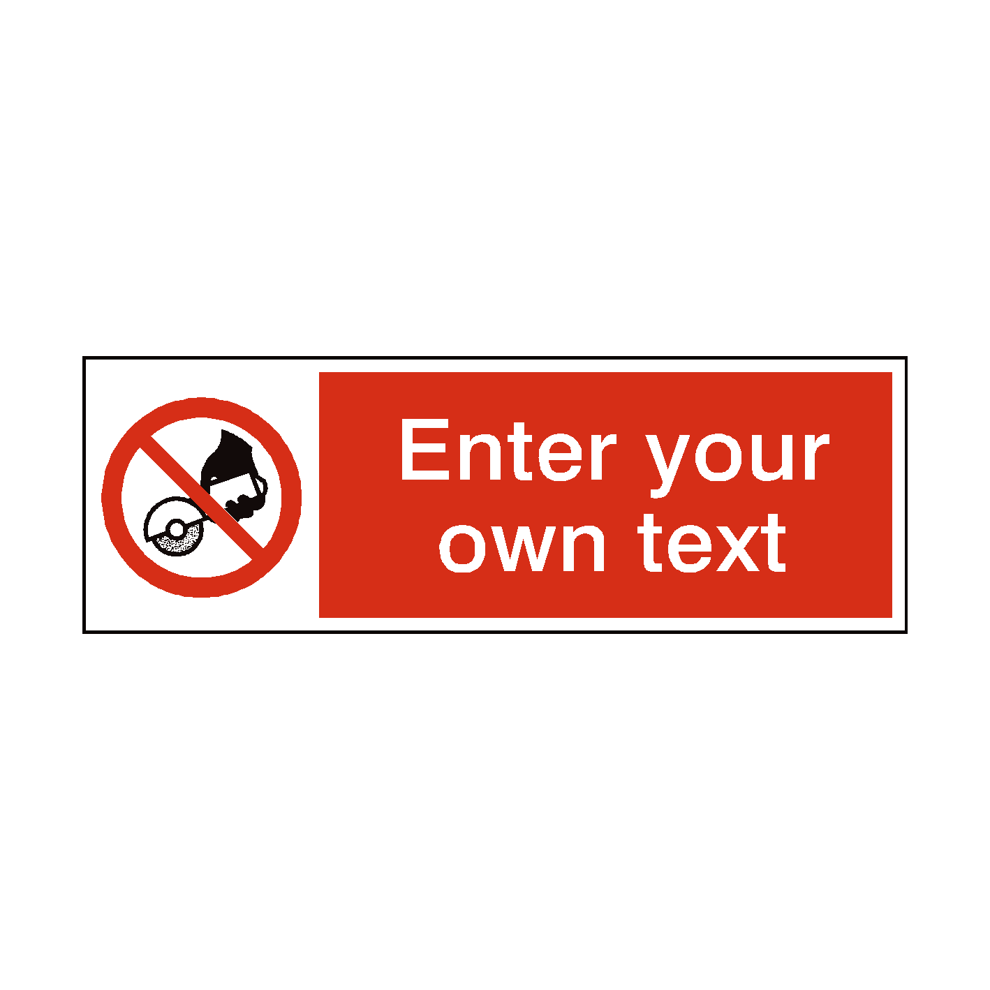 Do Not Use Hand Held Grinding Custom Sticker | Safety-Label.co.uk