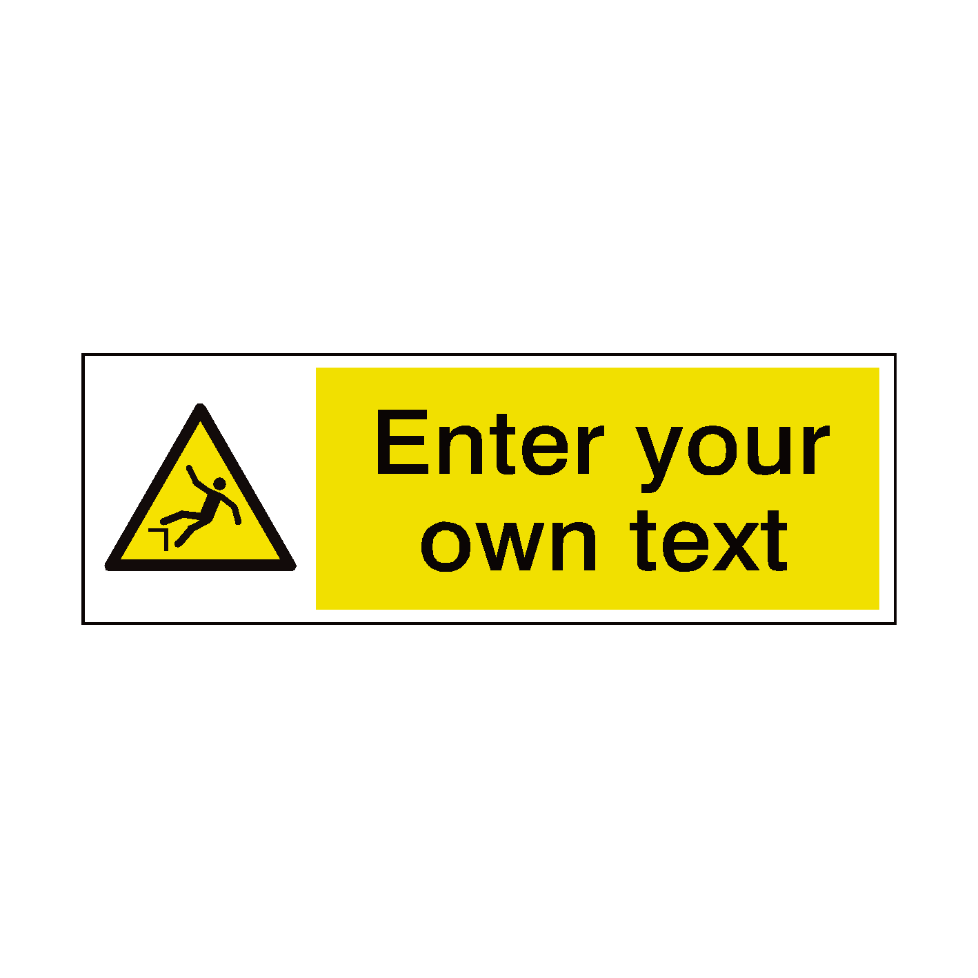 Drop Hazard Custom Sticker | Safety-Label.co.uk