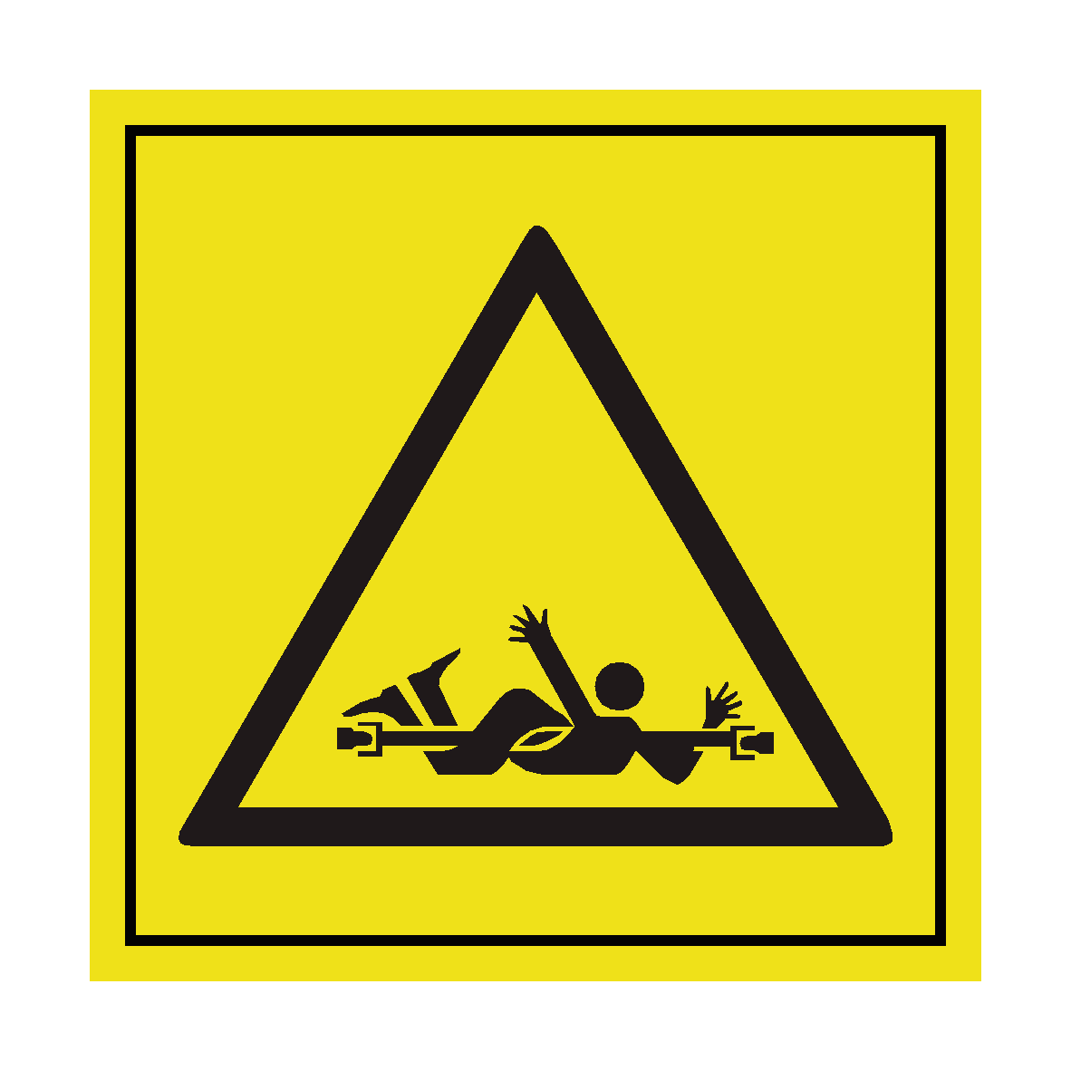 Danger Rotating Shaft ISO Label | Safety-Label.co.uk