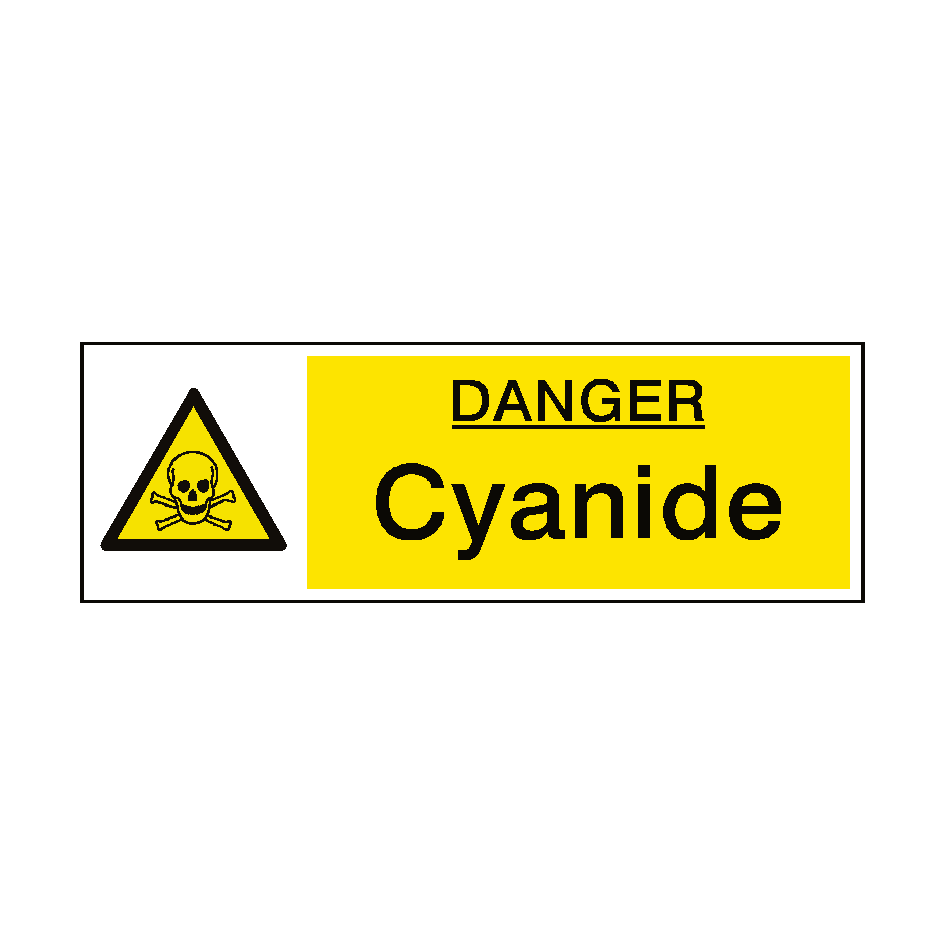 Danger Cyanide Hazard Sign