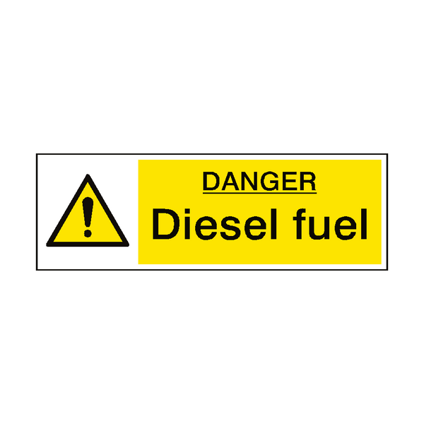 Danger Diesel Fuel Hazard Sign