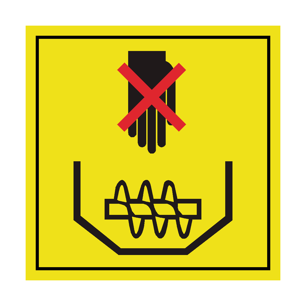 Do Not Reach In To Grain Tank Label | Safety-Label.co.uk