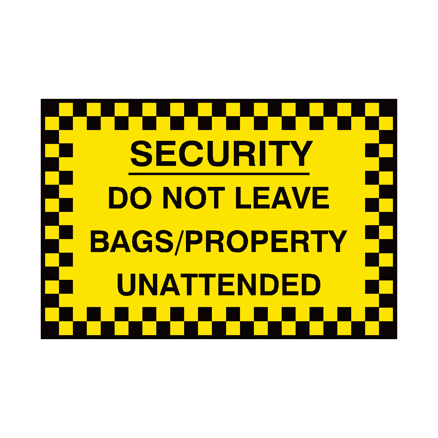 Do Not Leave Bags Sign | Safety-Label.co.uk