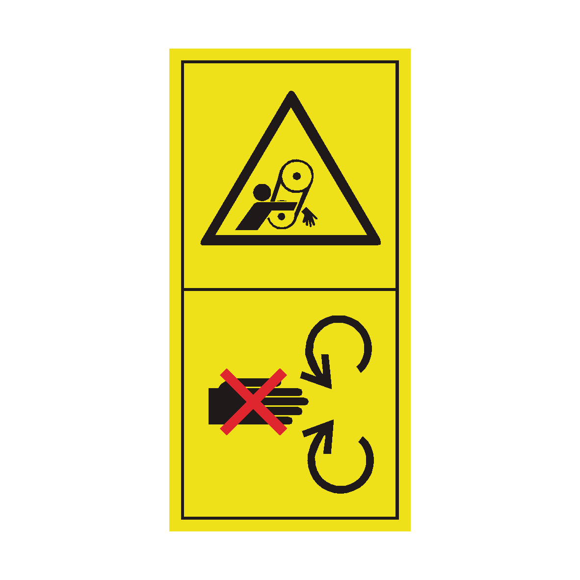 If Engine Running Do Not Open or Remove Safety Shield Sticker | Safety ...