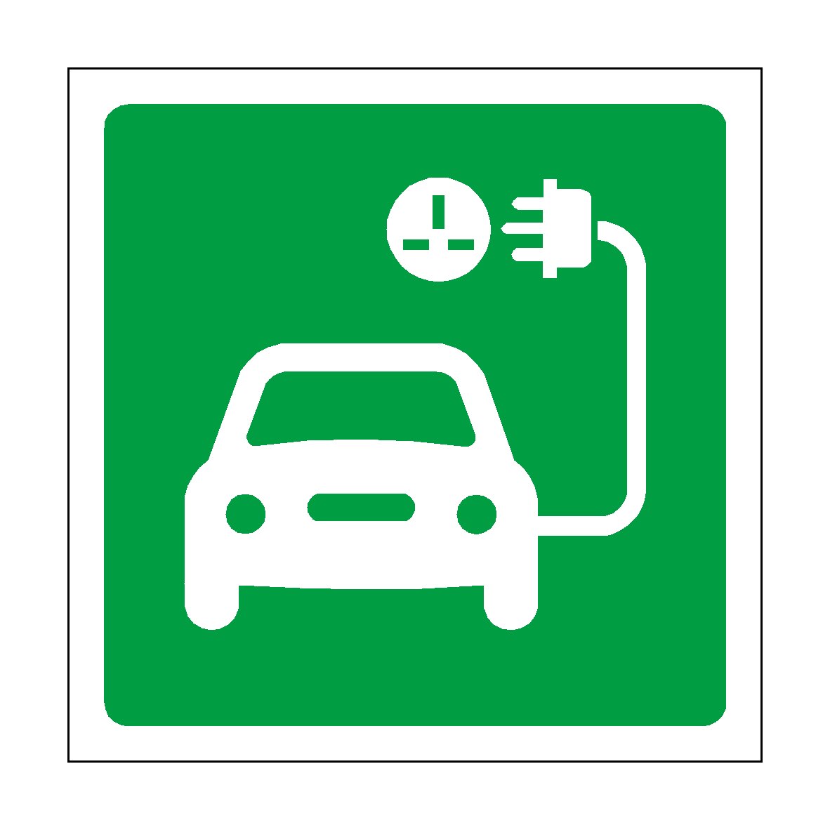 Electric Car / EV Charging Sign | Safety-Label.co.uk
