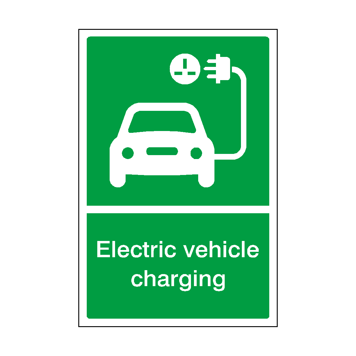 Electric Vehicle Charging Sign | Safety-Label.co.uk