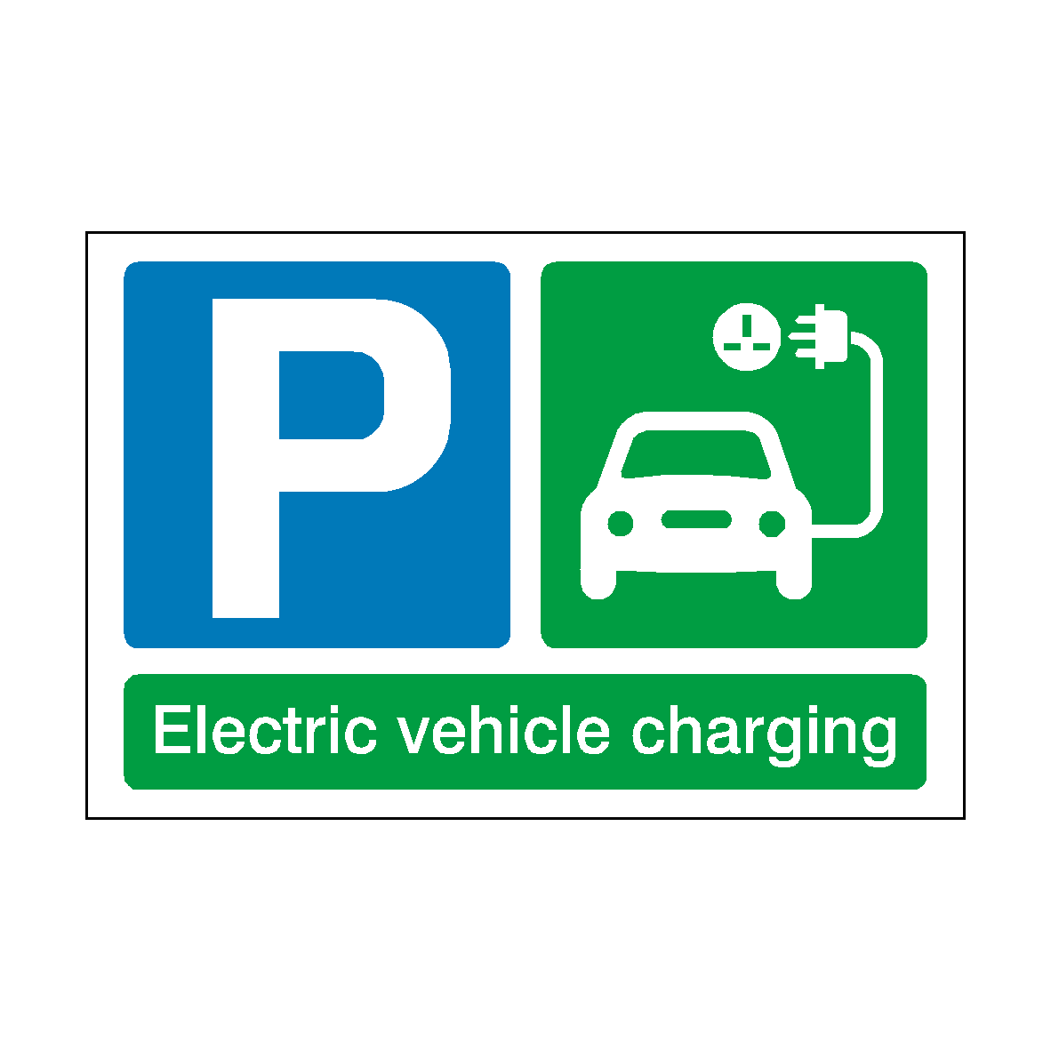 Electric Vehicle Charging Parking Sign | Safety-Label.co.uk