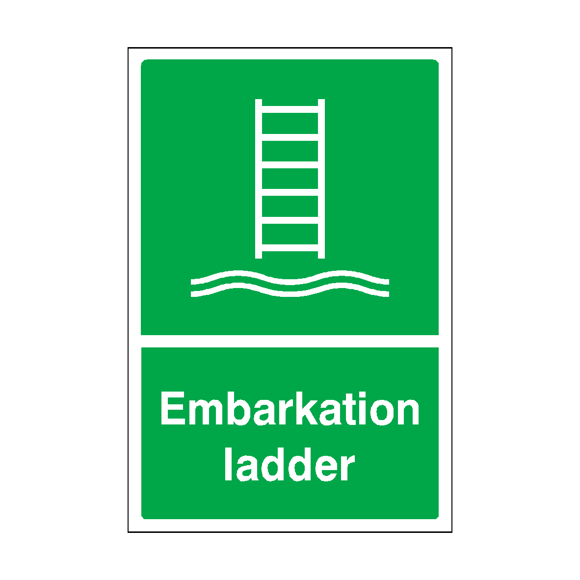 Embarkation Ladder Sign | Safety-Label.co.uk