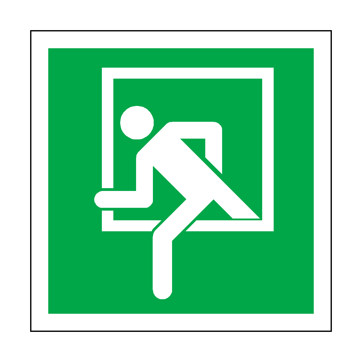 Emergency Window Symbol Sign | Safety-Label.co.uk