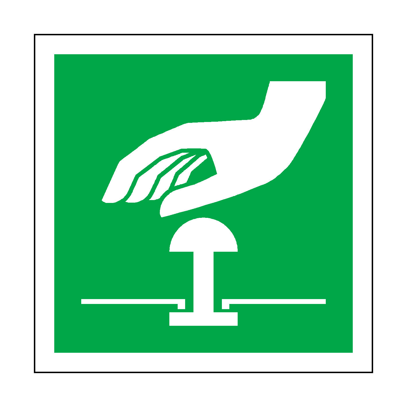 Emergency Stop Button Symbol Sign | Safety-Label.co.uk