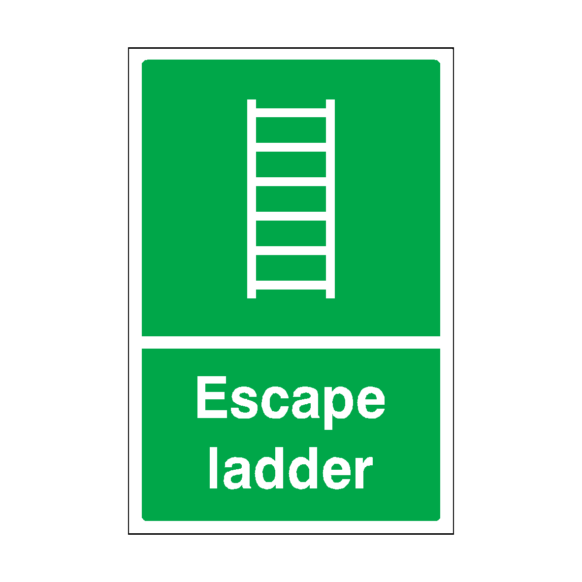 Escape Ladder Sticker | Safety-Label.co.uk