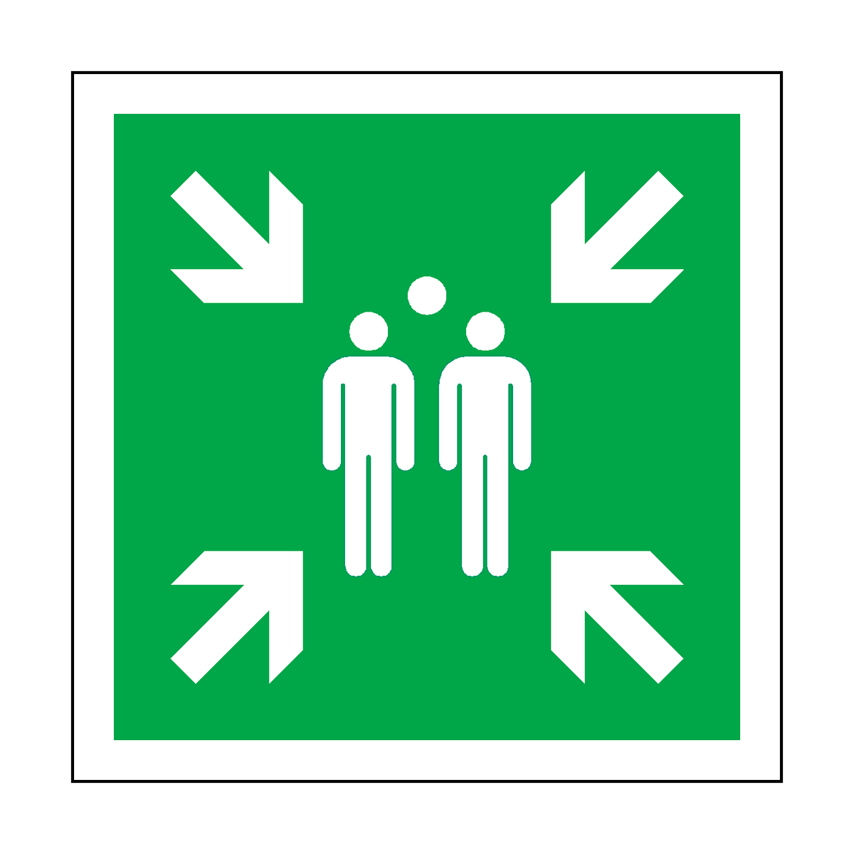 Evacuation Assembly Point Label | Safety-Label.co.uk