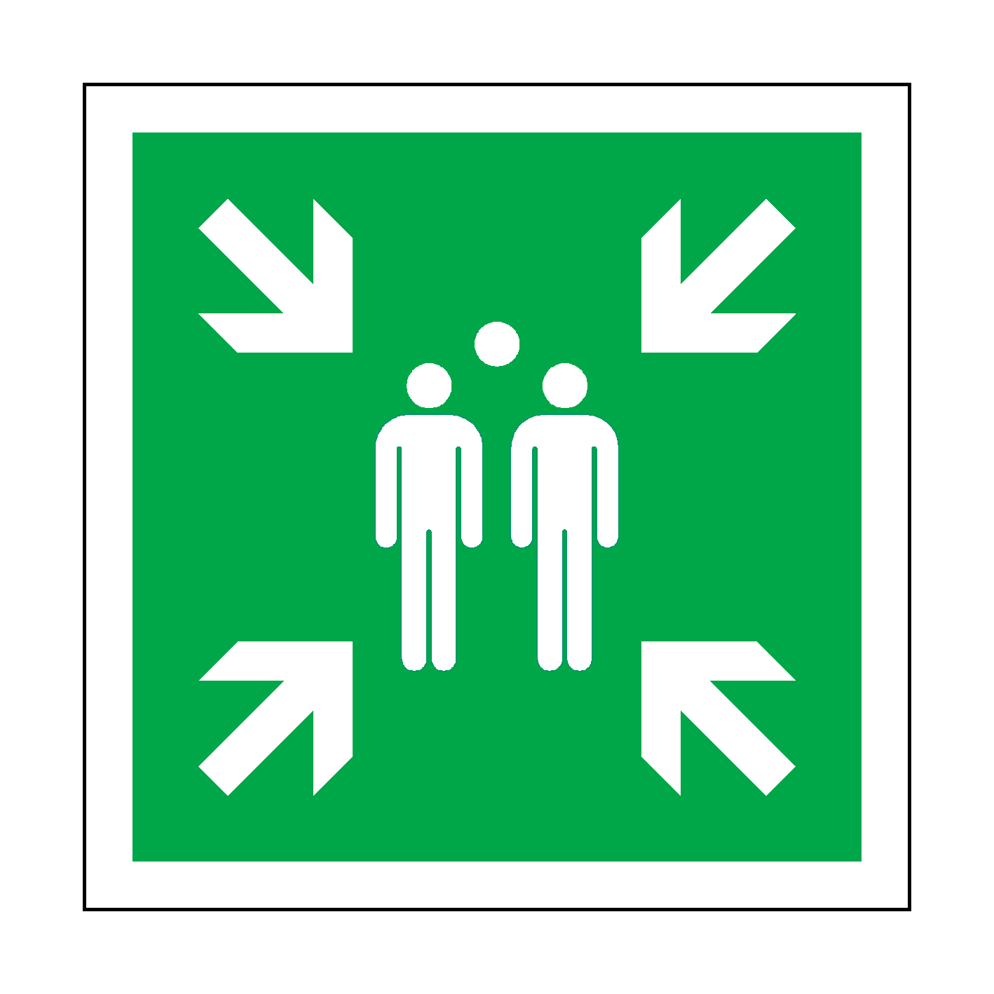 Evacuation Assembly Point Label | Safety-Label.co.uk