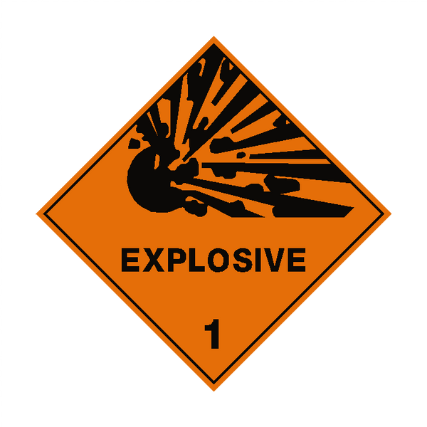 Explosive 1 Label | Safety-Label.co.uk