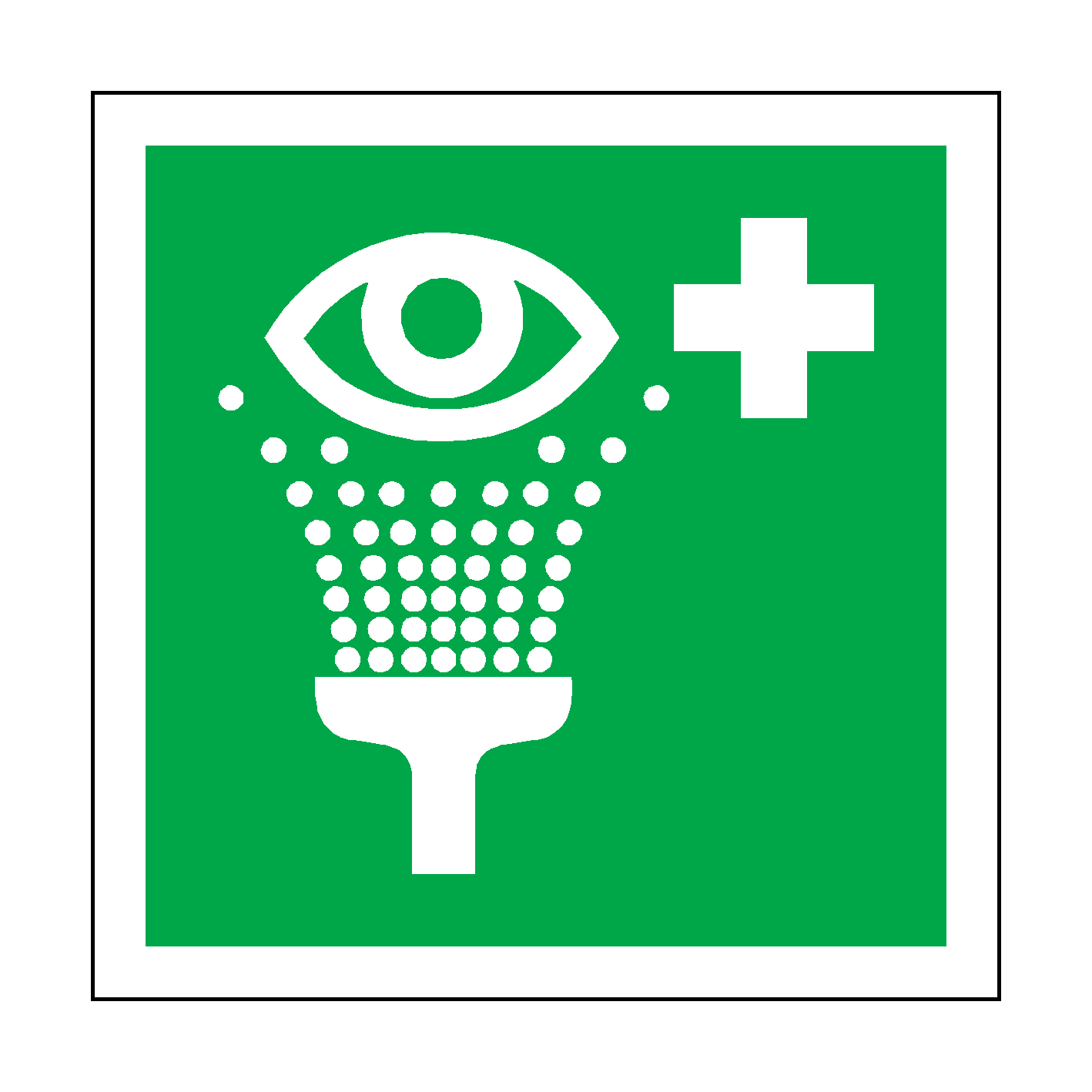 Eyewash Station Symbol Sign | Safety-Label.co.uk