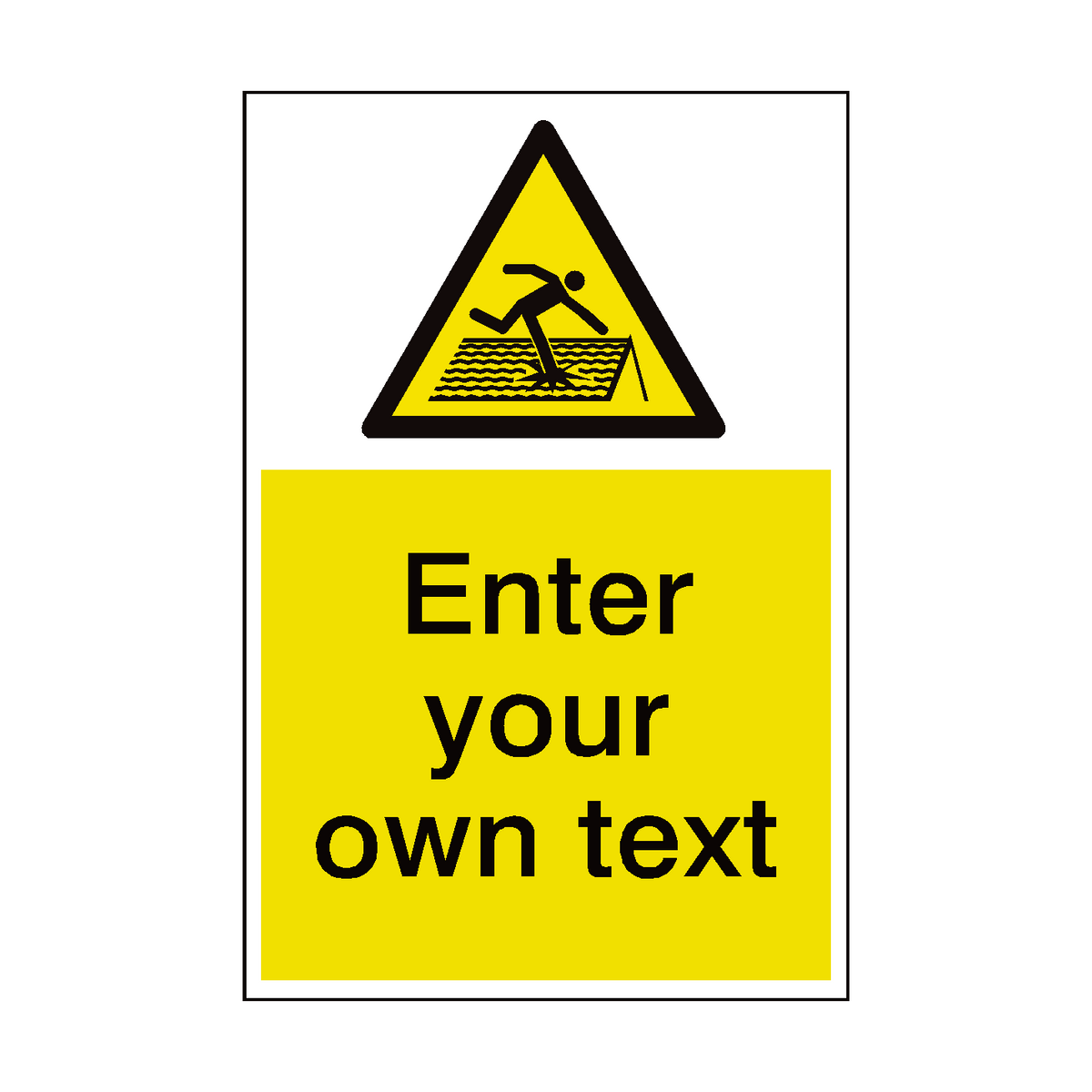 Fragile Roof Custom Hazard Sticker | Safety-Label.co.uk