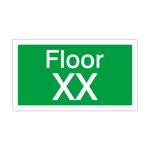 Custom Floor Identification Sign Green | Safety-Label.co.uk