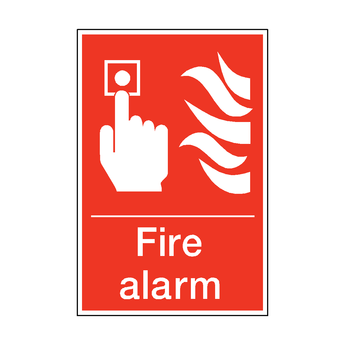 Fire Alarm Sticker | Safety-Label.co.uk
