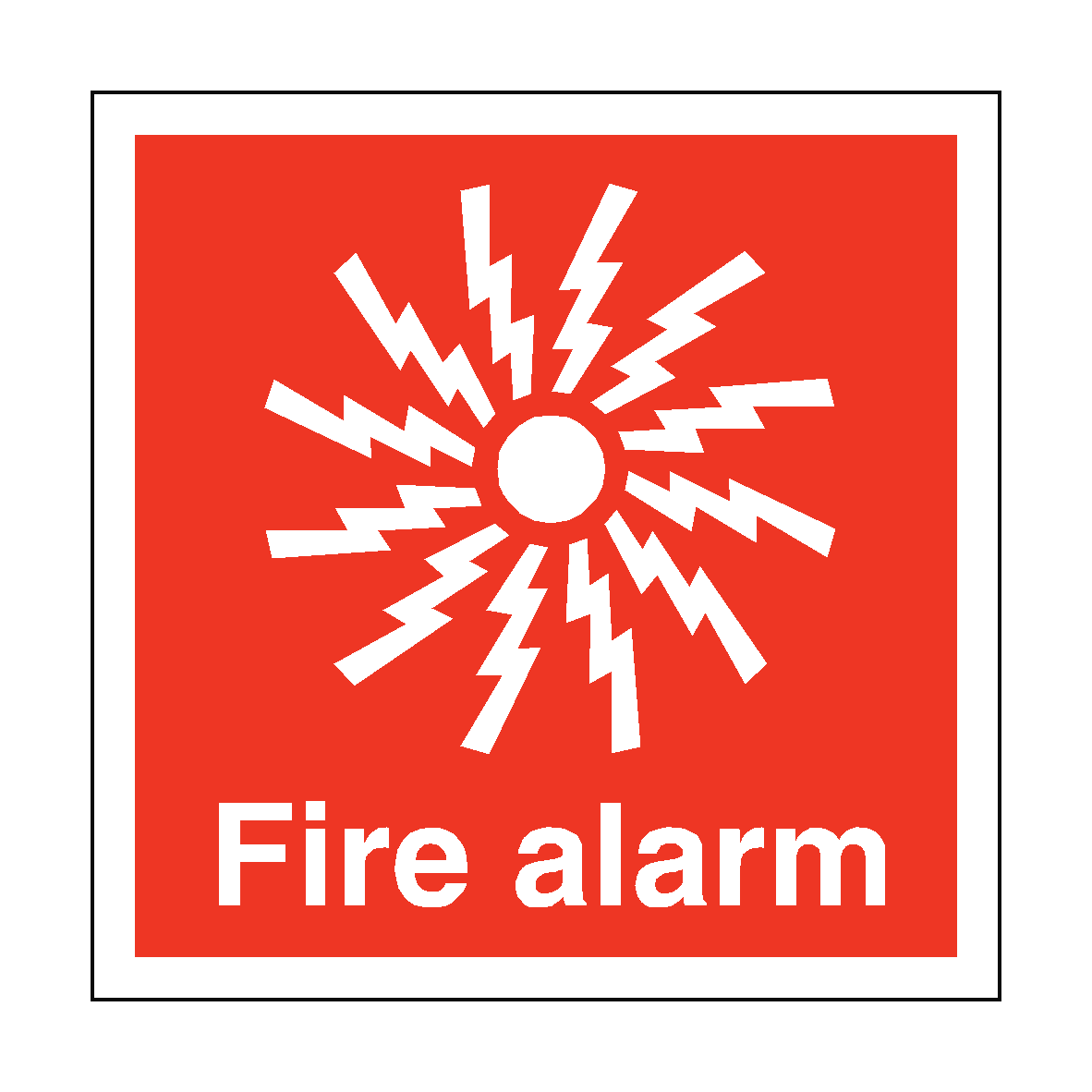 Fire Alarm Symbol Safety Sticker | Safety-Label.co.uk