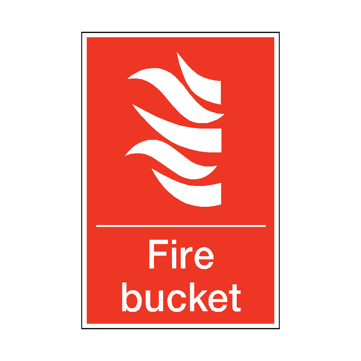 Fire Bucket Sticker | Safety-Label.co.uk