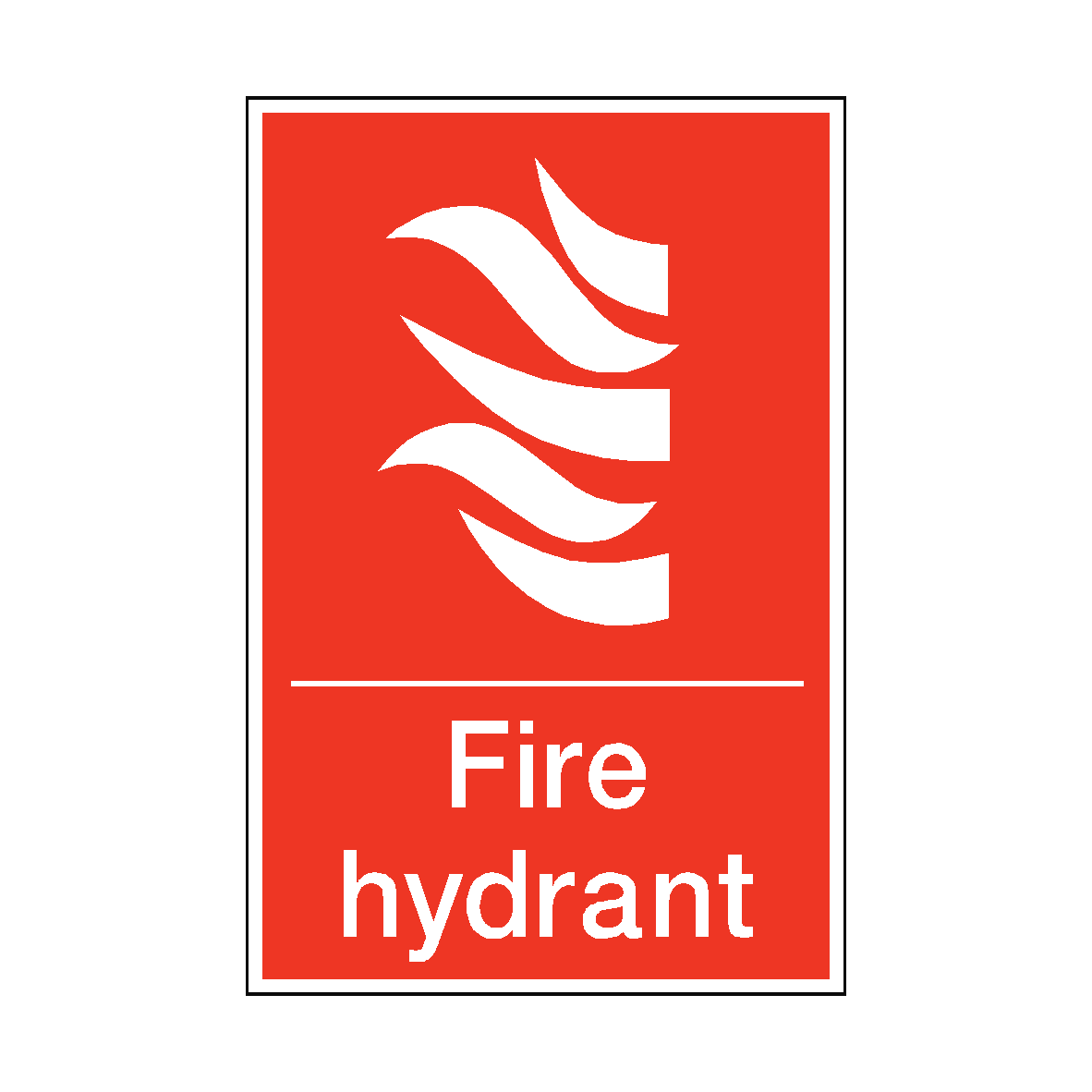 Fire Hydrant Sticker | Safety-Label.co.uk