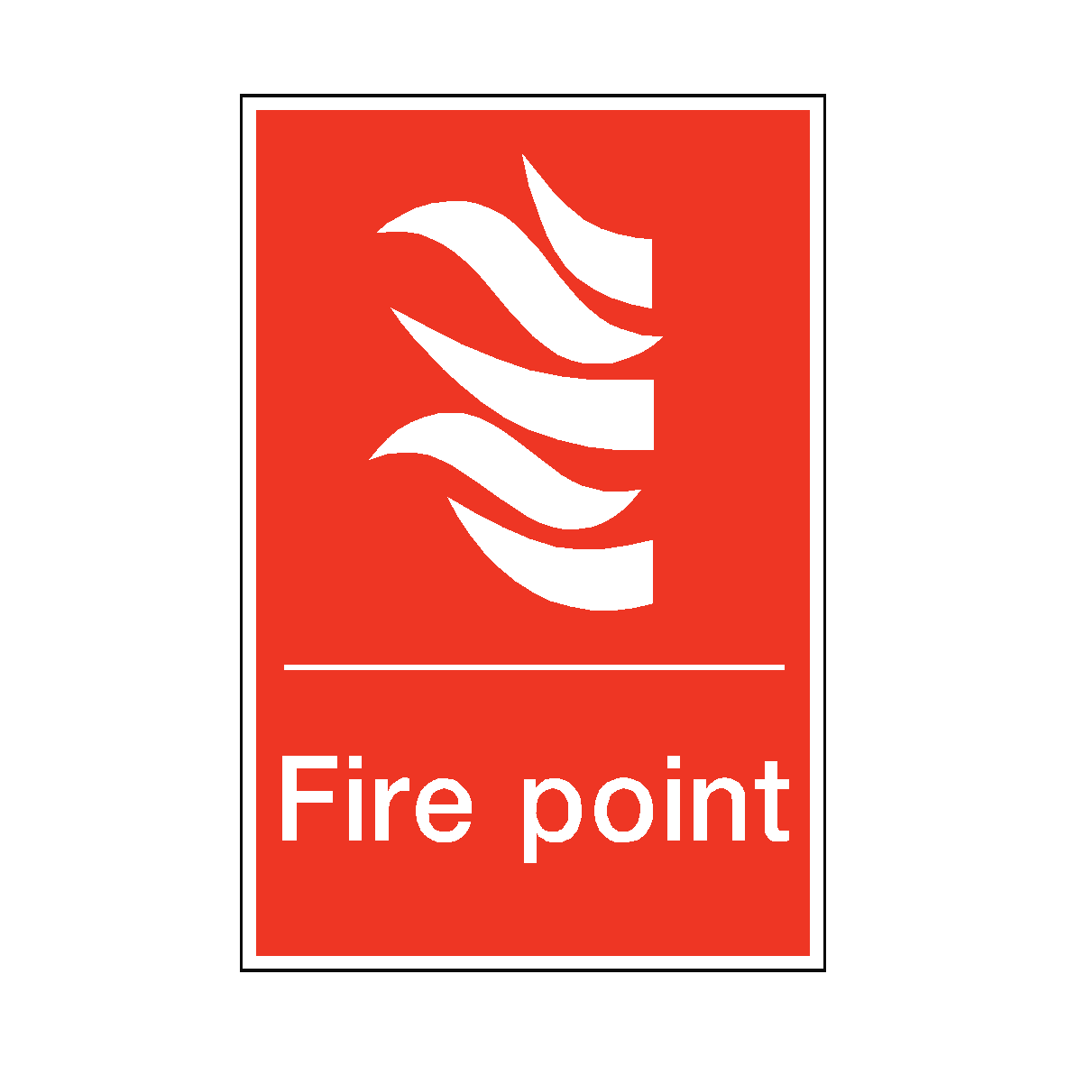 Fire Point Sticker | Safety-Label.co.uk