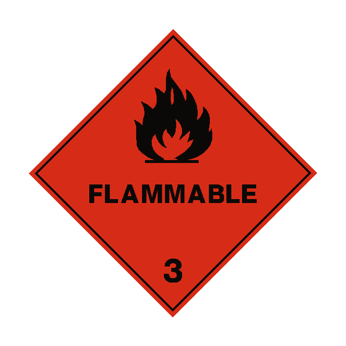 Flammable 3 Label | Safety-Label.co.uk