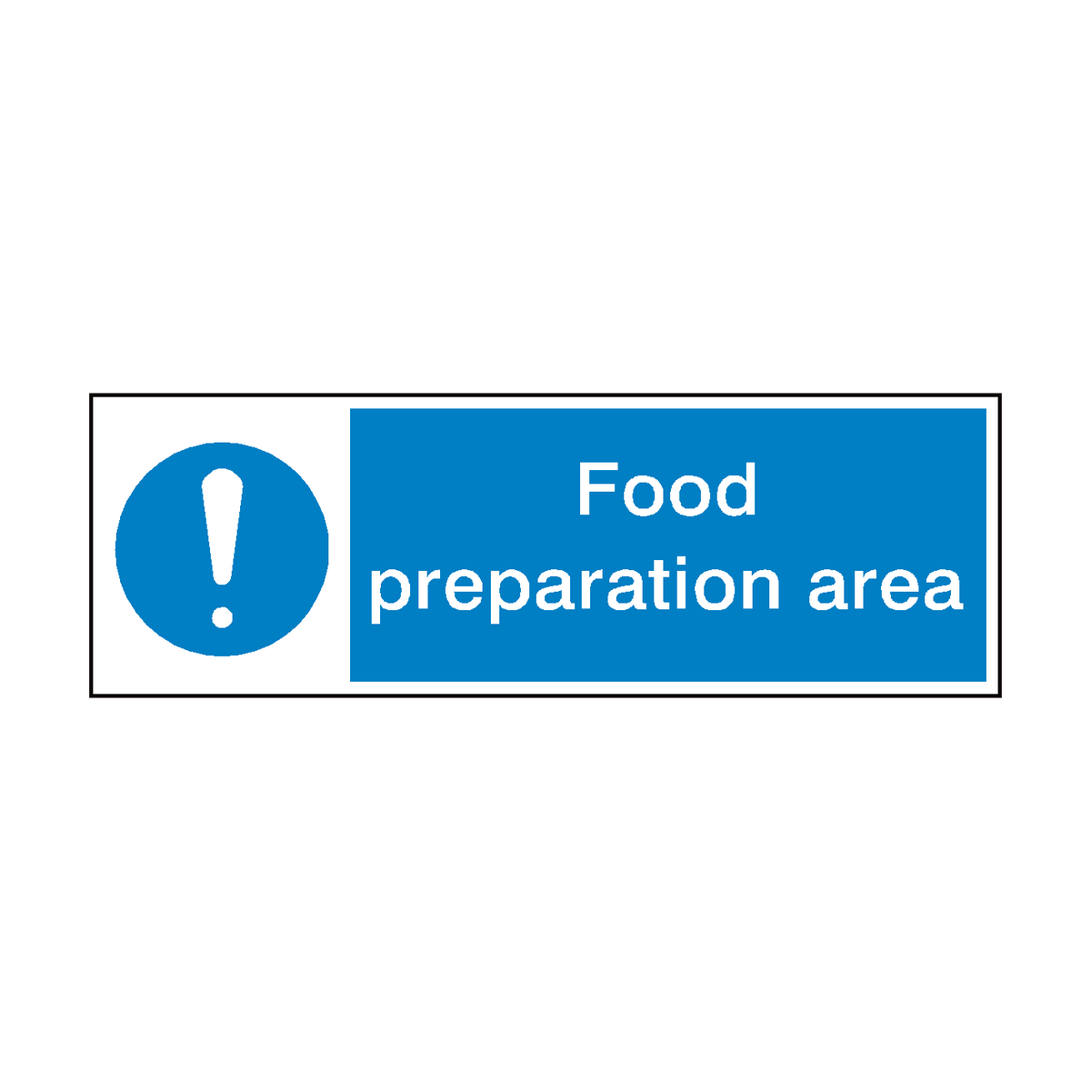 Food Preparation Area Hygiene Sign | Safety-Label.co.uk
