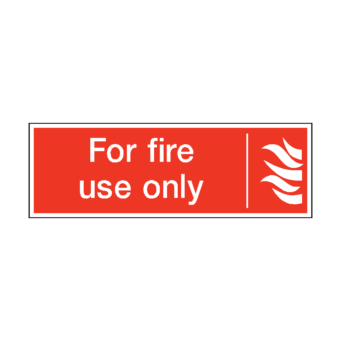 For Fire Use Only Safety Sticker | Safety-Label.co.uk