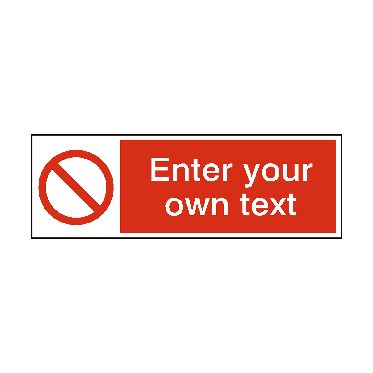 General Prohibition Custom Sticker