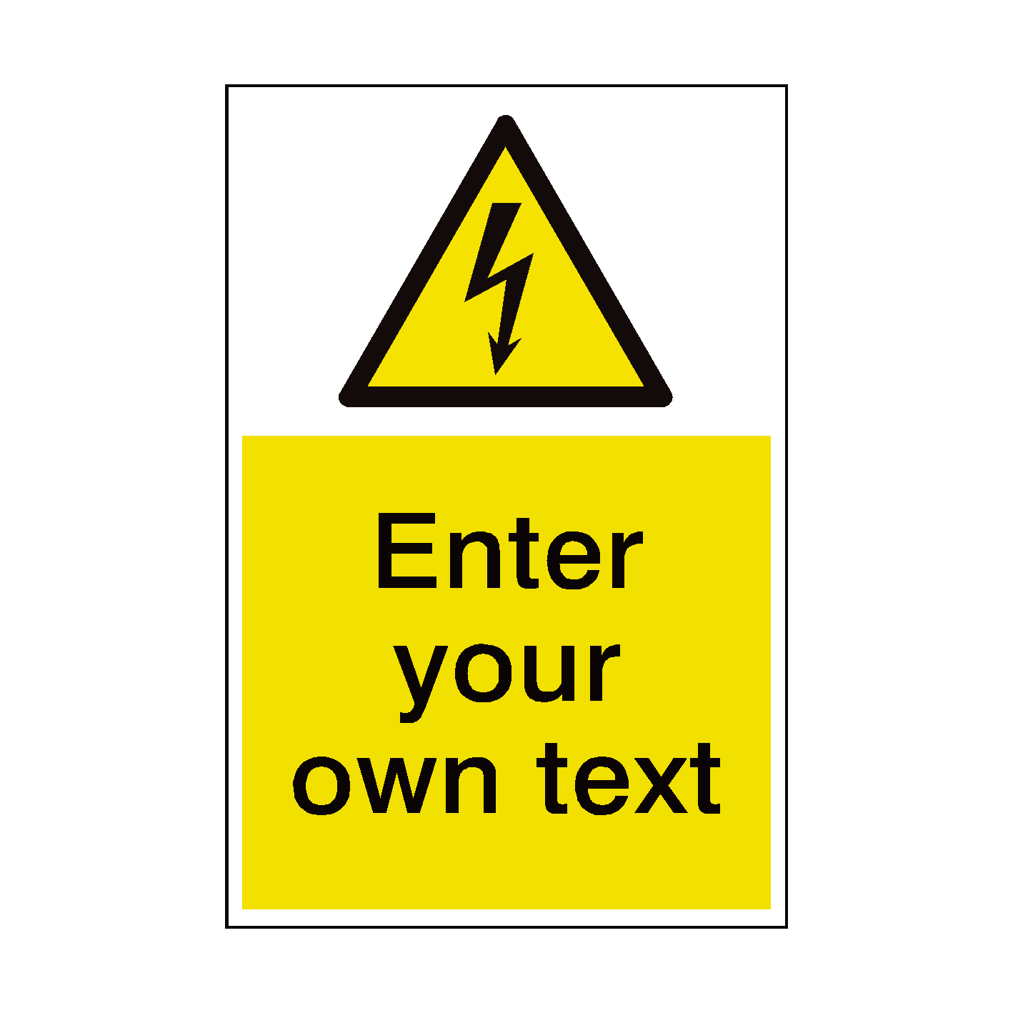 General Electrical Custom Hazard Sticker | Safety-Label.co.uk