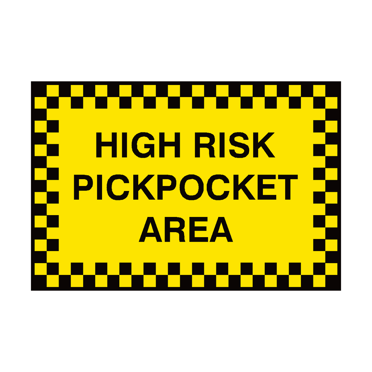 Pickpocket Security Sign | Safety-Label.co.uk