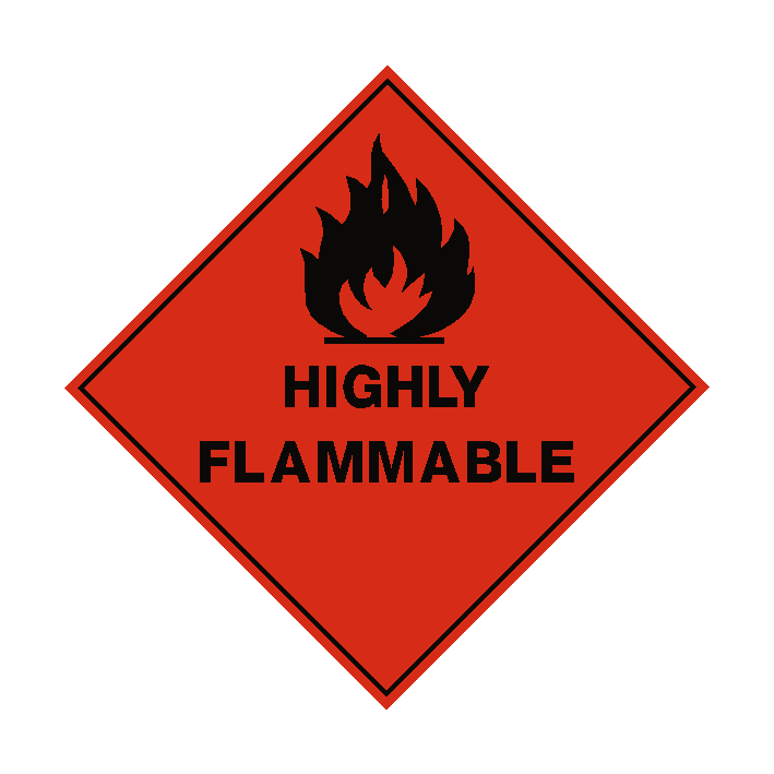 Highly Flammable Label | Safety-Label.co.uk