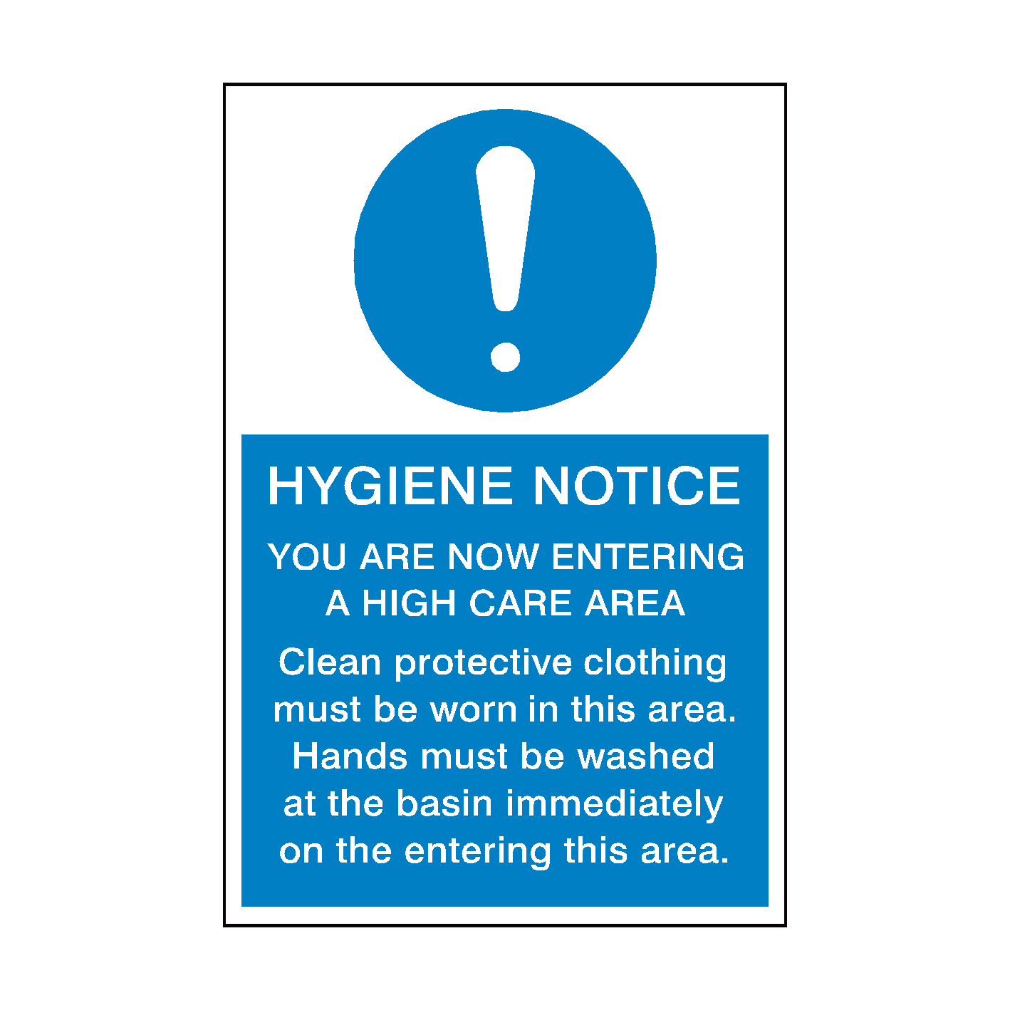 Hygiene Notice Sign | Safety-Label.co.uk
