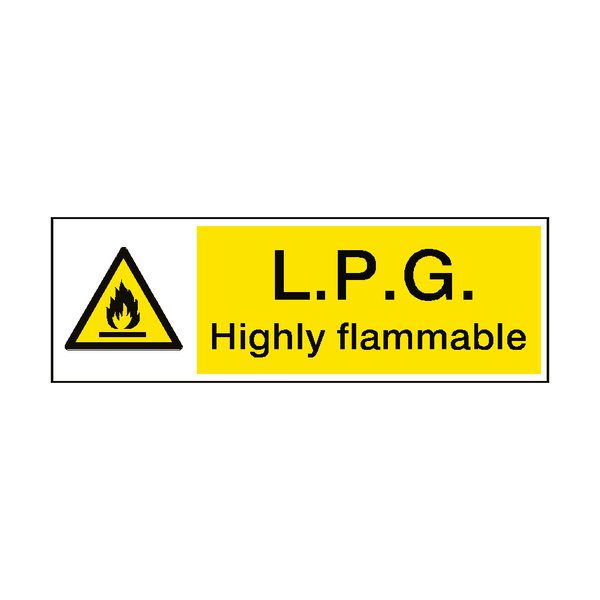 LPG Highly Flammable Hazard Sign