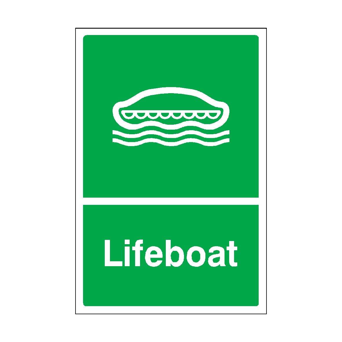 Lifeboat Sign | Safety-Label.co.uk