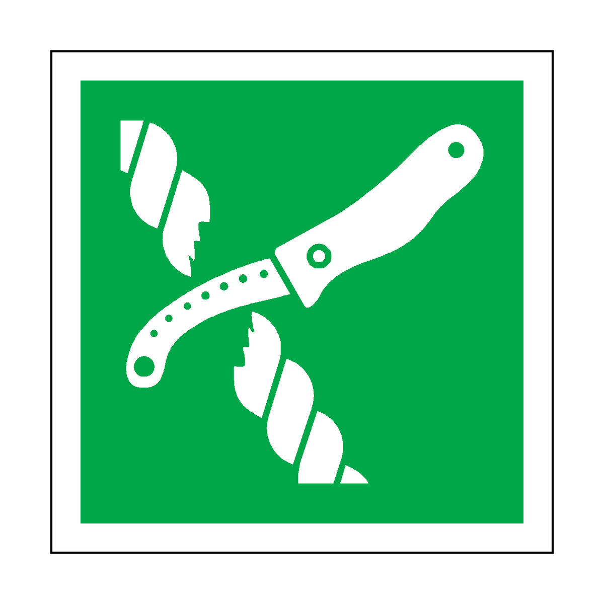 Life Raft Knife Label | Safety-Label.co.uk