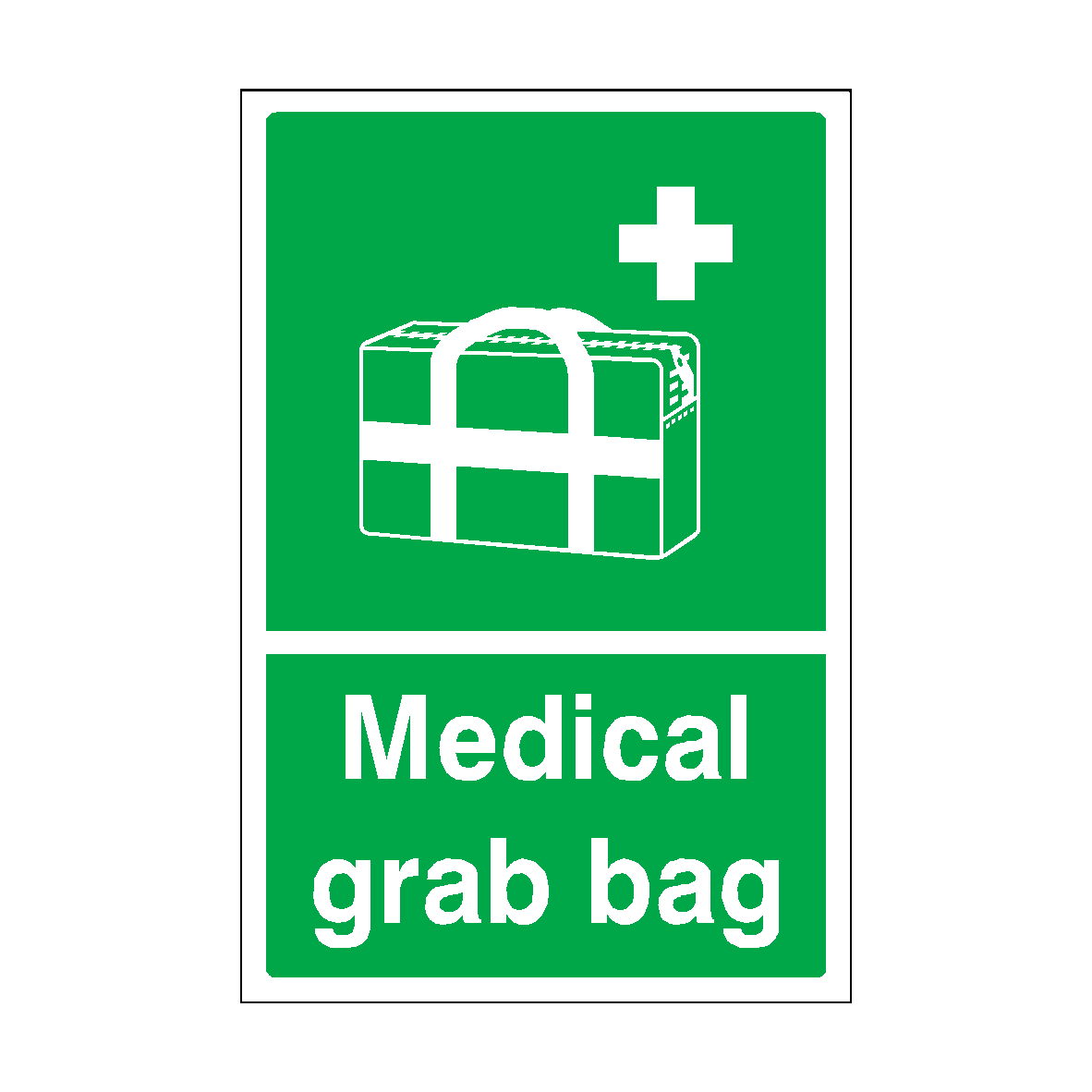 Medical Grab Bag Sticker | Safety-Label.co.uk